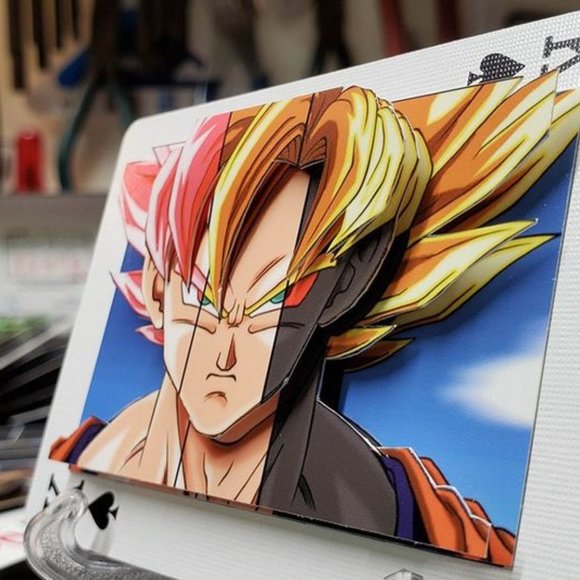 Shohin Kirigami | Art | Goku Dragon Ball Z 3d Art Card Collectible Gift ...